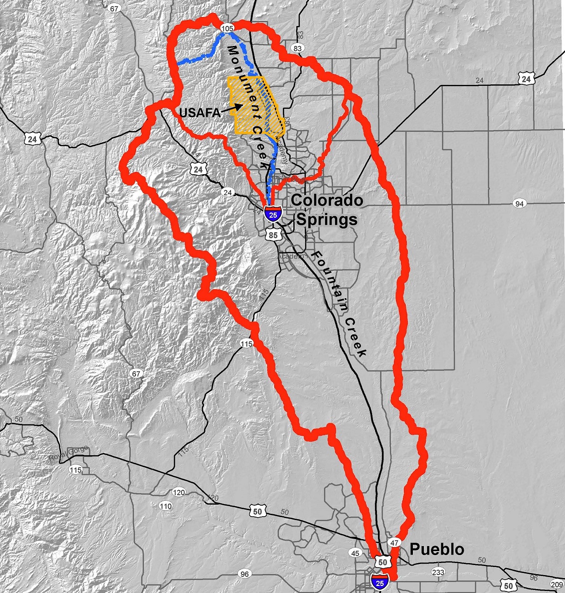Fountain Colorado Map